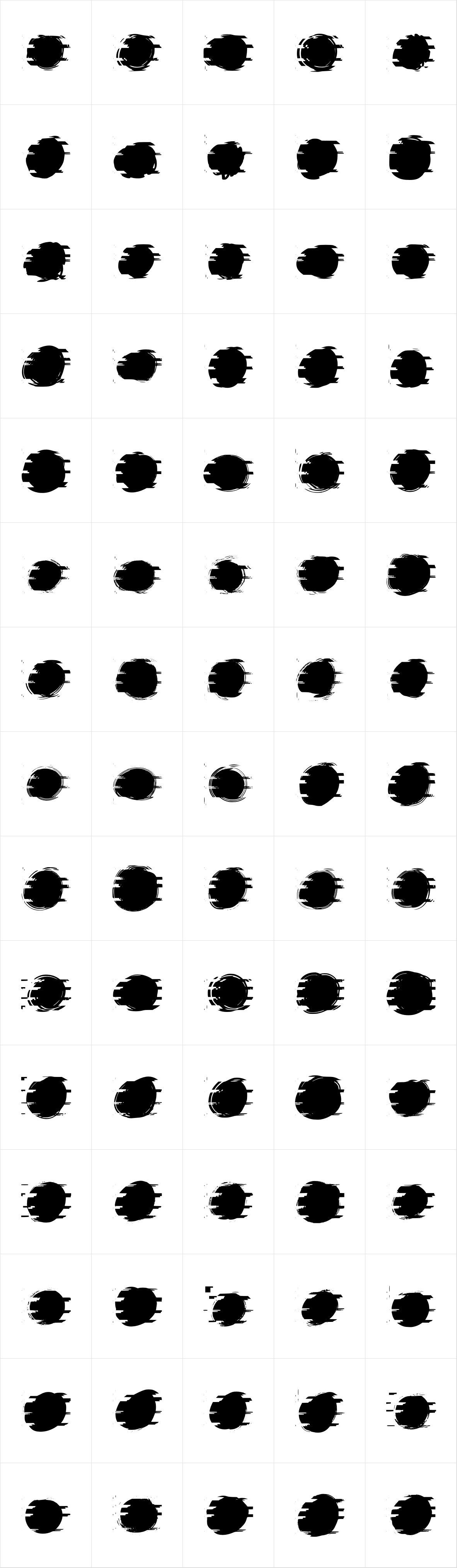 Glitch Blob Font OpenType - YouWorkForThem