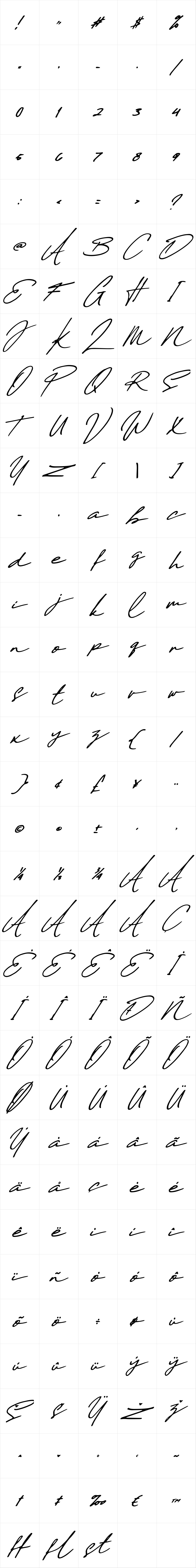 Daniels Signature Oblique Font TrueType - YouWorkForThem
