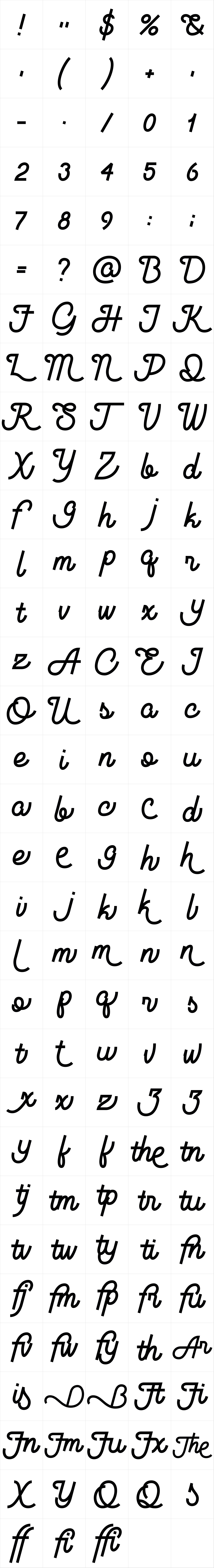 Courtney Script Font TrueType - YouWorkForThem