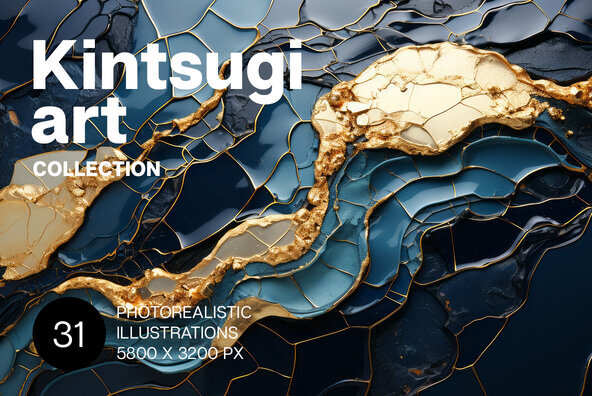 Kintsugi art Graphics - YouWorkForThem