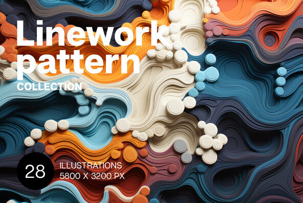 Linework pattern Graphics - YouWorkForThem