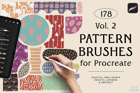 Pattern Brushes For Procreate Vol 2 - YouWorkForThem