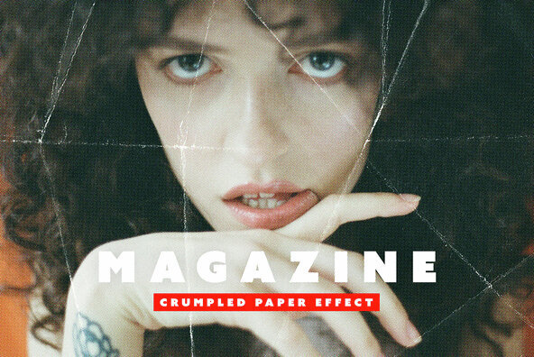 Crumpled Paper Photo Effect - YouWorkForThem