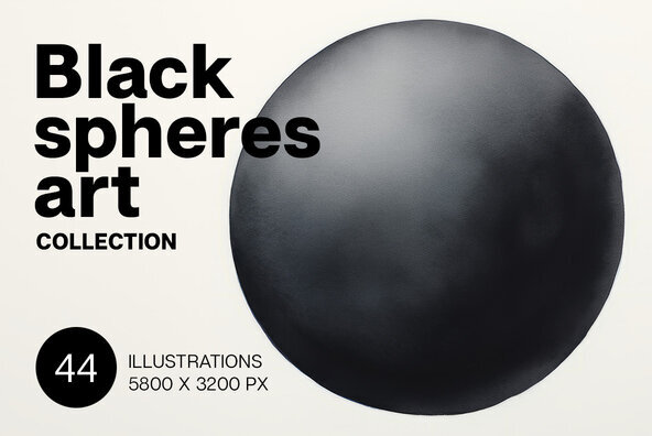 Black Spheres Art Graphics - YouWorkForThem