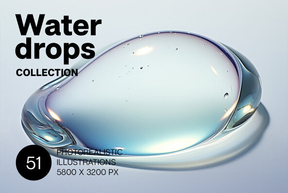 Water Drops Graphics - YouWorkForThem
