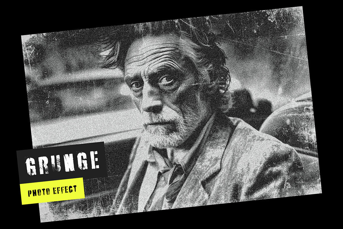 Vintage Grain Photo Effect Font - FontPath