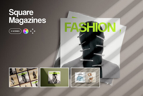 Square Magazine Mockups Collection Graphics - YouWorkForThem