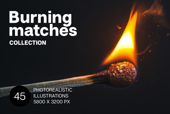 Burning Matches Graphics - YouWorkForThem