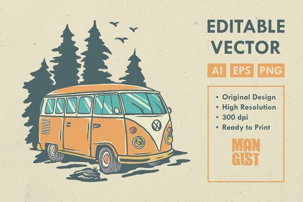 Classic Road Trip Graphics - YouWorkForThem