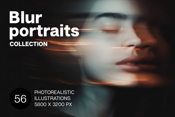 Blur portraits Graphics - YouWorkForThem