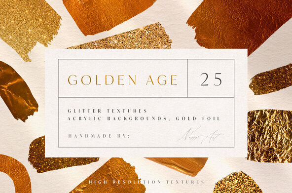 25 Gold Foil Glitter Luxury Textures Vol.1 Graphics - YouWorkForThem