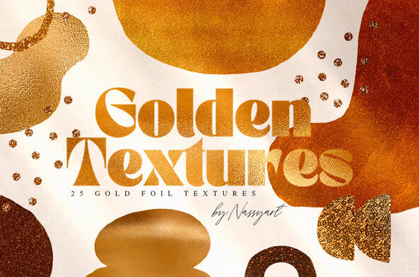 Gold Foil Glitter Paper Vol.2 Graphics - YouWorkForThem