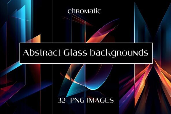 Glass Chromatic backgrounds Graphics - YouWorkForThem