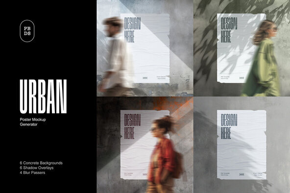 Concrete Wall Poster Mockup Graphics - YouWorkForThem