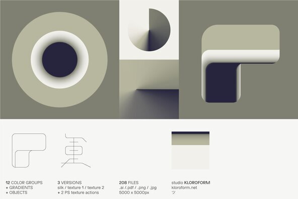 Gradient + Objects 3 Graphics - YouWorkForThem