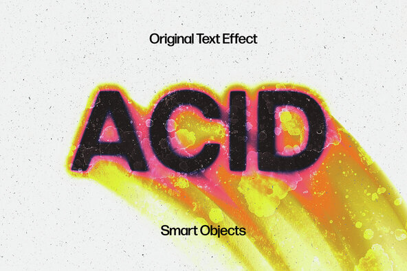 Acid Rushing Melting Text Effect - YouWorkForThem