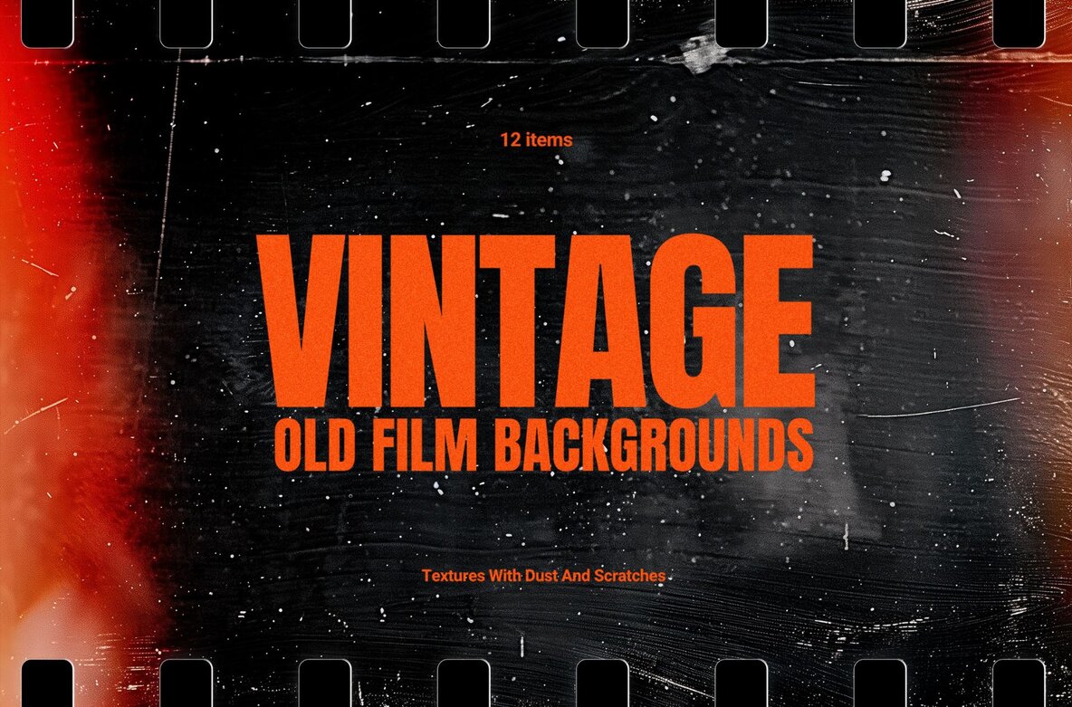 Vintage Old Film Textures Font - FontPath