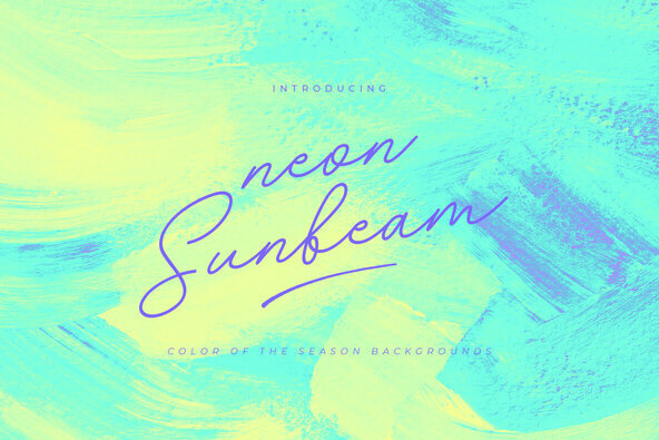 Neon Sunbeam Backgrounds Graphics - YouWorkForThem