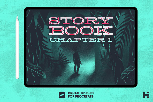 Storybook Chapter 1 Procreate Brushes - YouWorkForThem