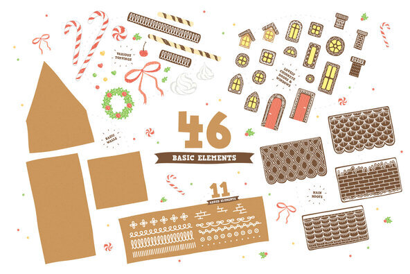 Christmas Gingerbread House Creator Graphics - YouWorkForThem