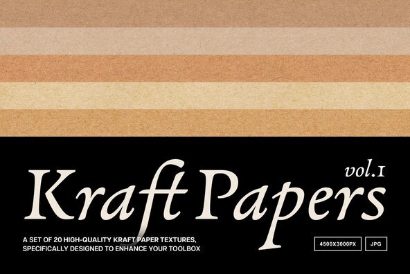 Kraft Paper Textures Vol. 1 Graphics - YouWorkForThem