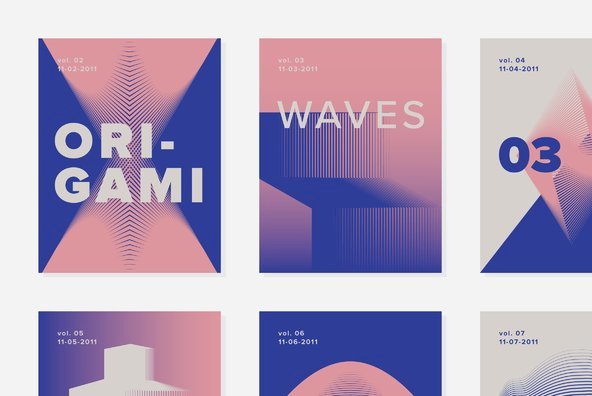 Origami Waves 03 Graphics - YouWorkForThem