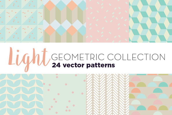 Light Geometric Patterns Graphics - YouWorkForThem