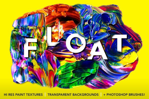 Float Isolated Abstract Paint Textures Graphics - YouWorkForThem