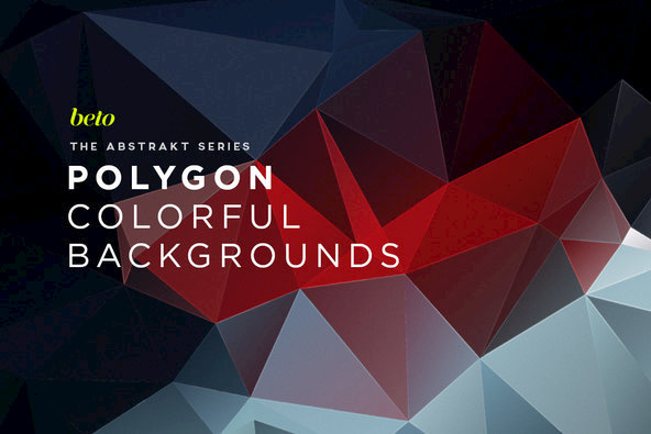 Polygon Abstract Backgrounds 09 Graphics - YouWorkForThem