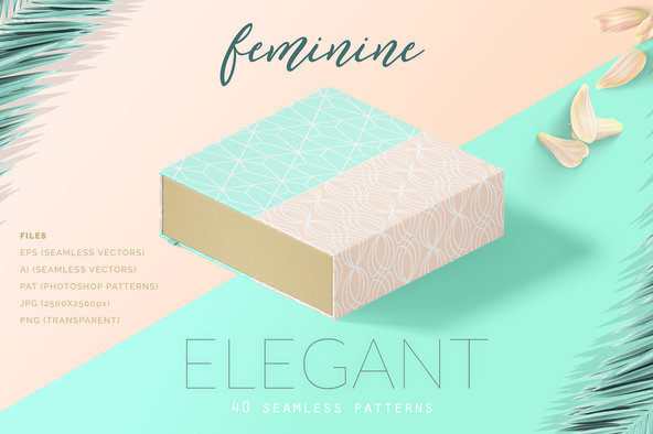 Feminine Elegant Patterns Graphics - YouWorkForThem