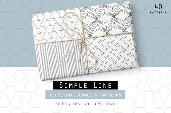 Simple Line Geometric Patterns Graphics - YouWorkForThem