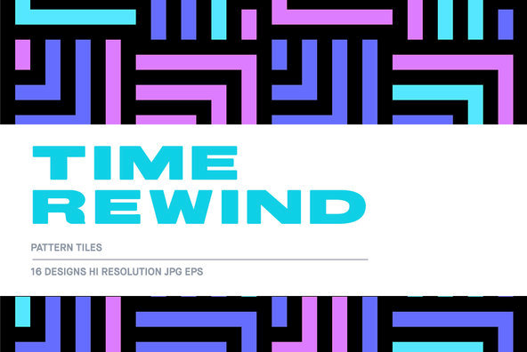 Time Rewind Patterns Graphics - YouWorkForThem