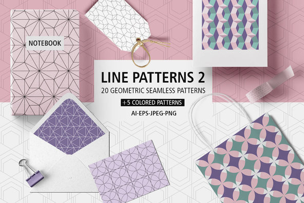 Line Patterns 2 Graphics - YouWorkForThem