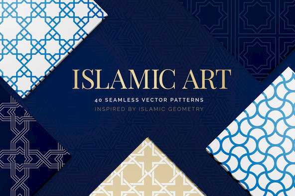 Islamic Art Vector Patterns Graphics - YouWorkForThem