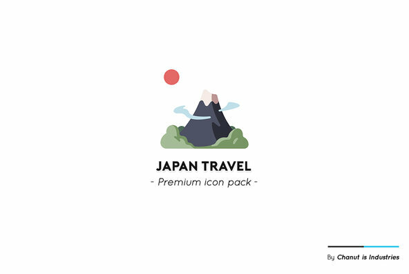 Japan Travel Premium Icon Pack Graphics - YouWorkForThem