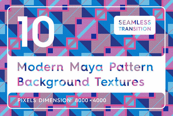 10 Modern Maya Patterns Textures Graphics - YouWorkForThem