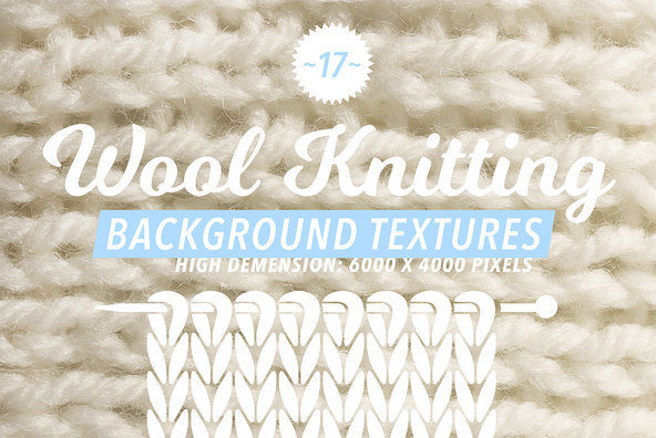 17 Wool Knitting Background Textures Graphics - YouWorkForThem