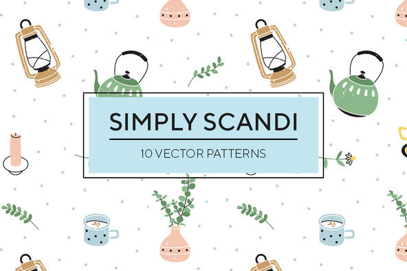 Simply Scandi Patterns Graphics - YouWorkForThem