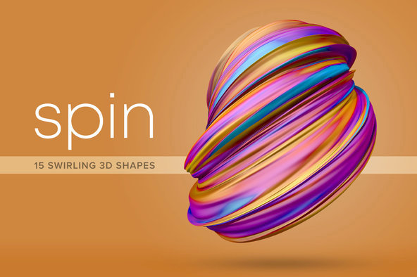 Spin – Dynamic 3D Shapes Graphics - YouWorkForThem