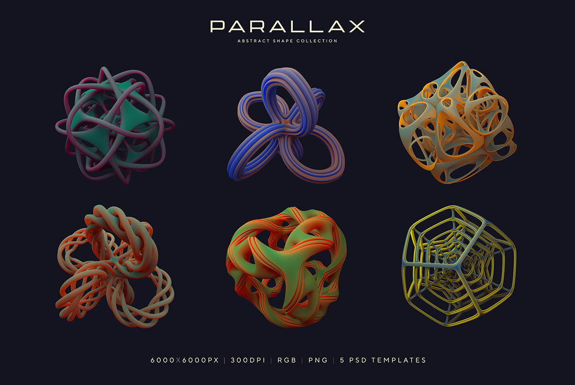 Parallax Abstract Shapes Graphics - YouWorkForThem