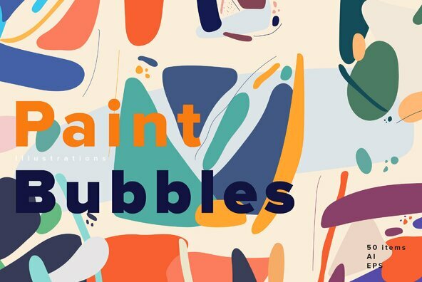 Paint Bubbles Graphics - YouWorkForThem