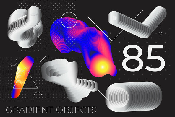 85 Gradient Object Poster Backgrounds Graphics - YouWorkForThem
