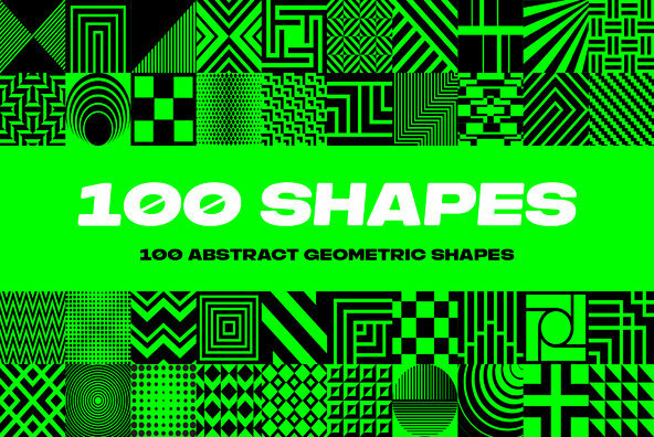 100 Shapes Graphics - YouWorkForThem
