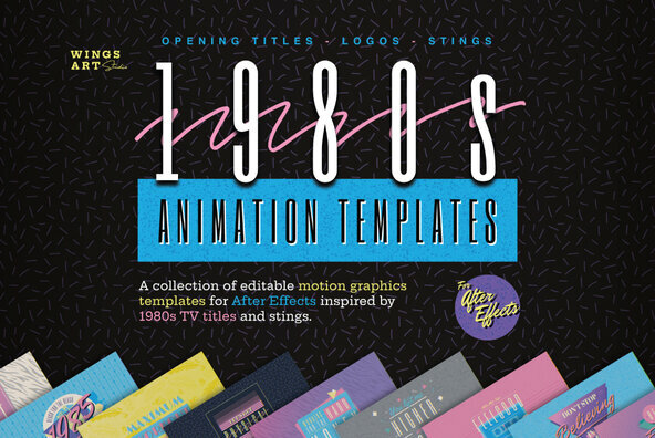 1980s Title Logo Animation Templates For After Effects - YouWorkForThem