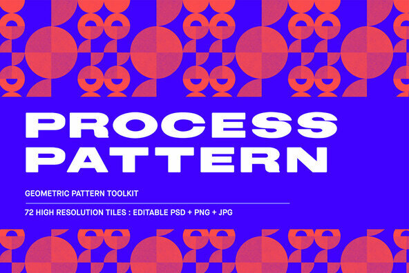 Process Pattern - Geometric Pattern Toolkit Graphics - YouWorkForThem