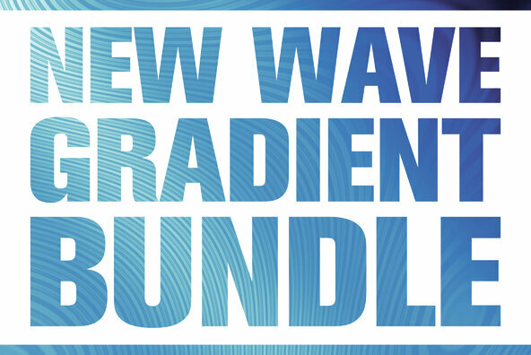 New Wave Gradient Bundle Graphics - YouWorkForThem