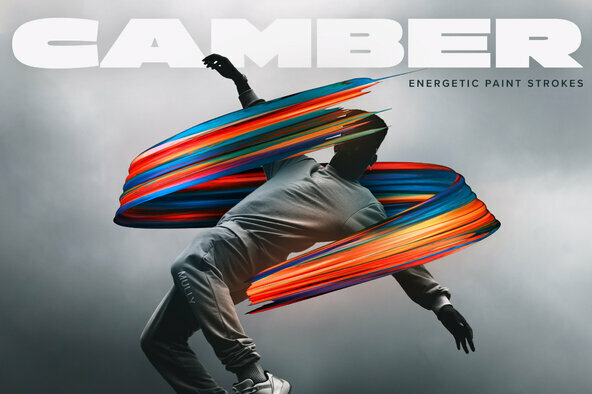 Camber – Energetic 3D Paint Strokes Graphics - YouWorkForThem