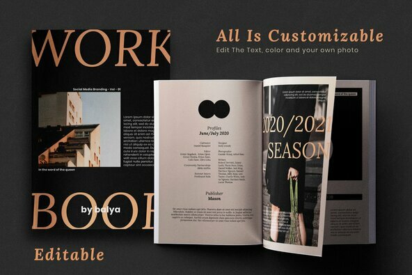 Workbook - Magazine Template Graphics - YouWorkForThem