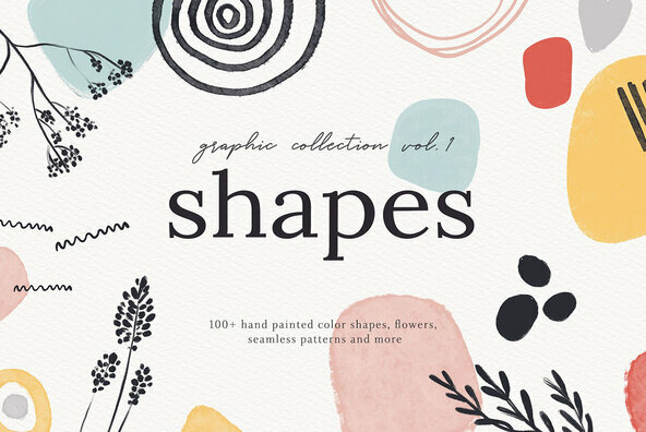 Abstract Shapes Print Graphics Vol.1 Graphics - YouWorkForThem