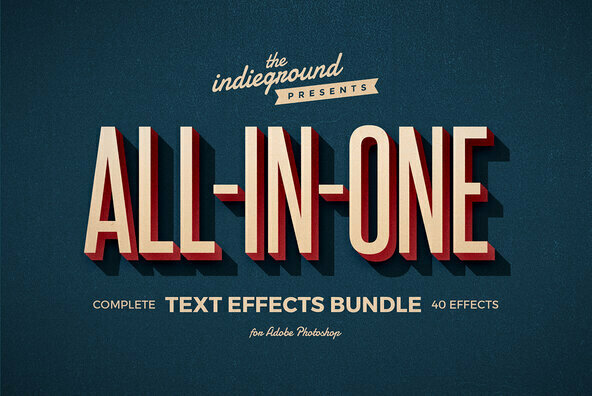 Retro Text Effects Complete Bundle Youworkforthem
